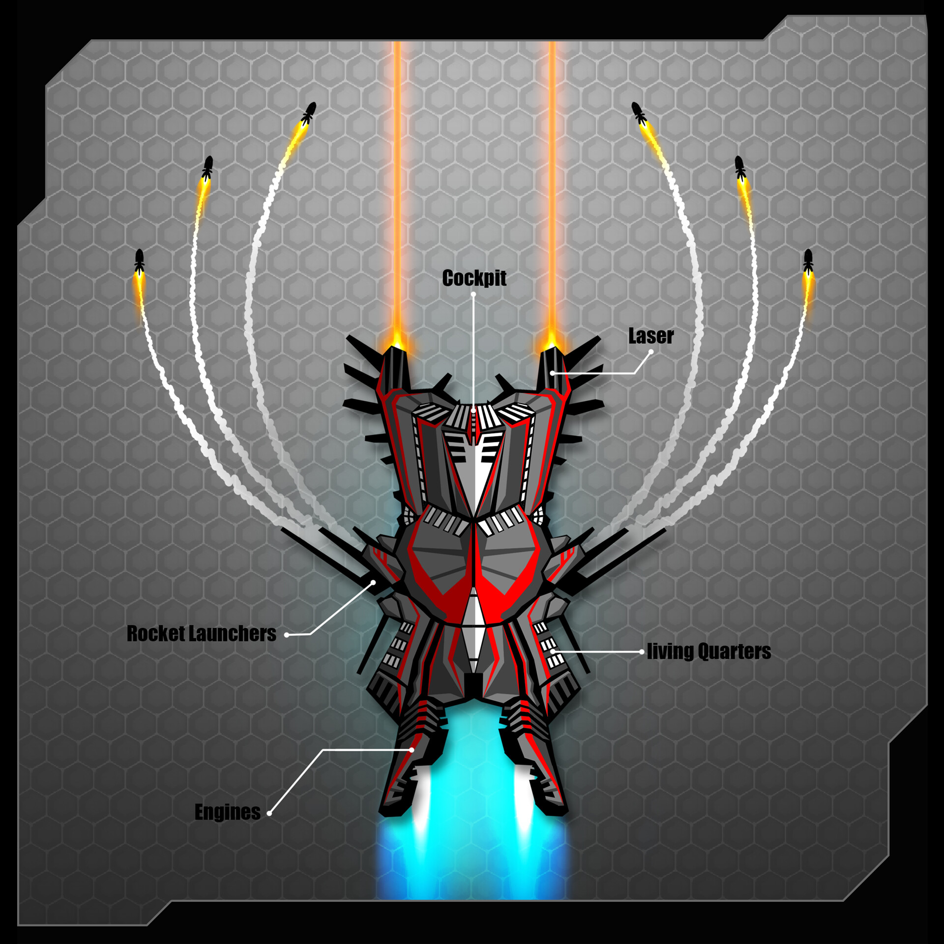 ArtStation - Simple Spaceship