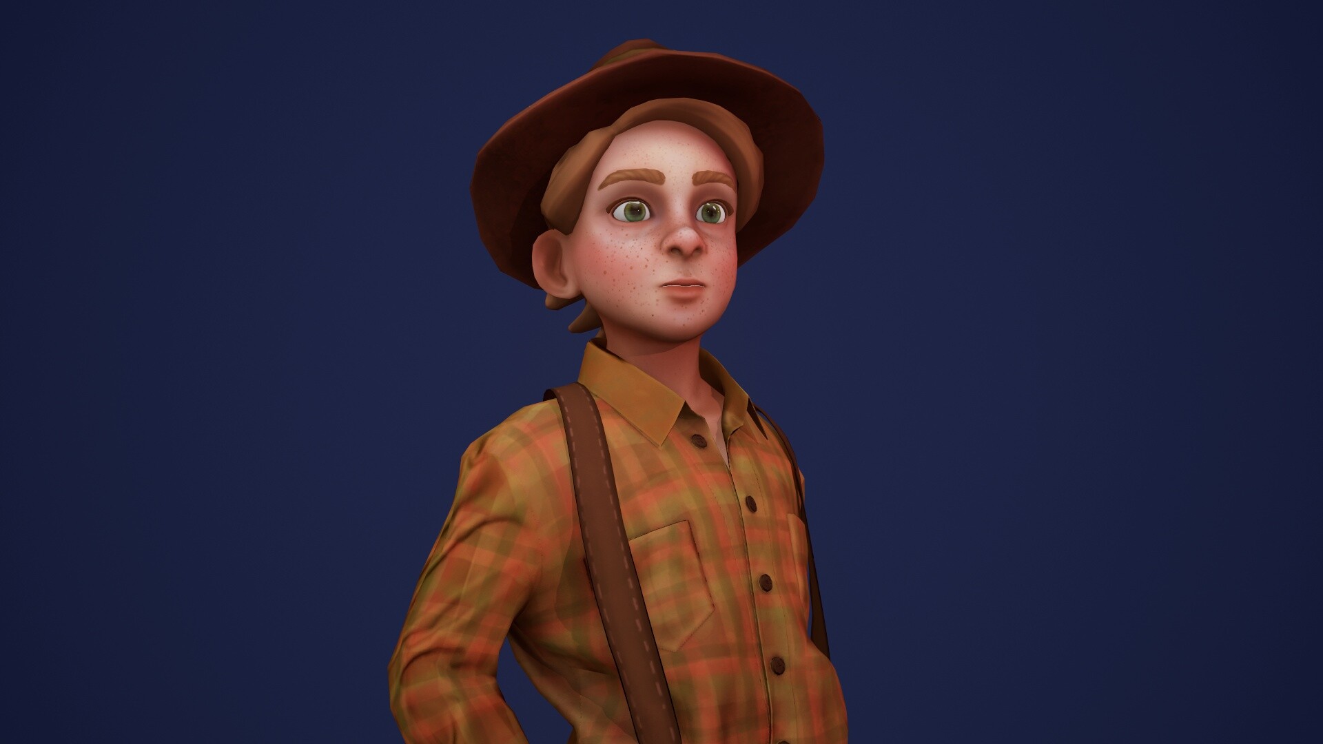 ArtStation - Stylized farmer boy