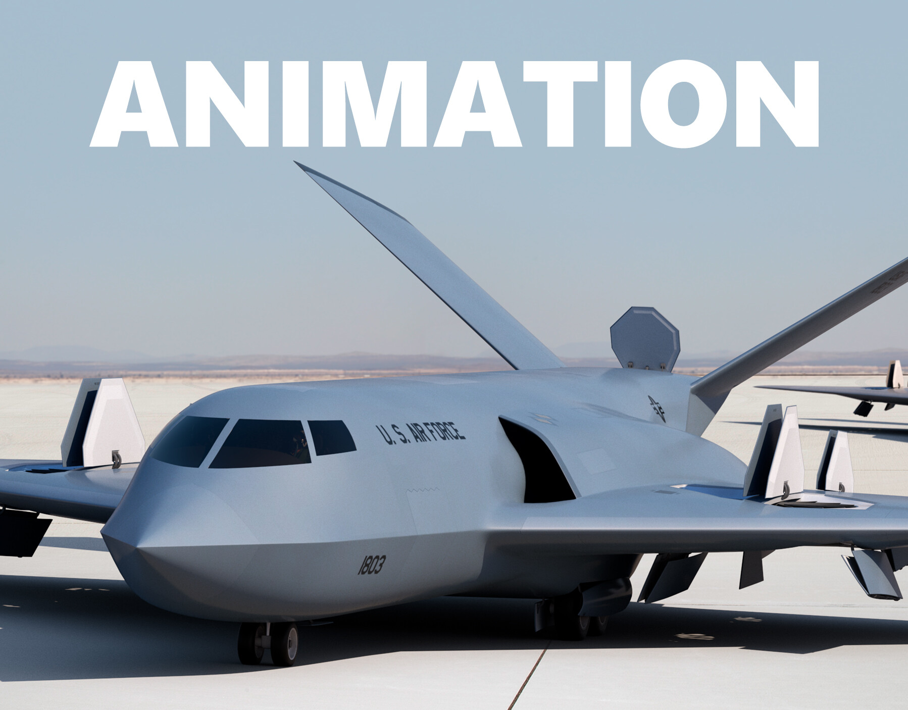 ArtStation - VTOL Stealth Transport - Animation