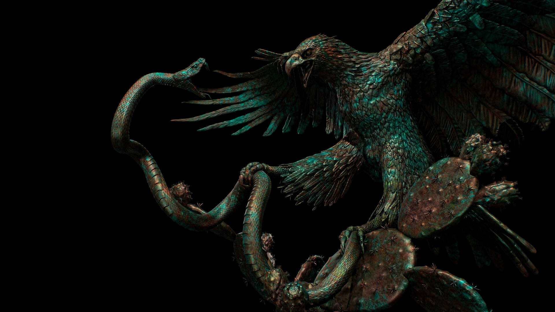 ArtStation - The sign of Huitzilopochtli