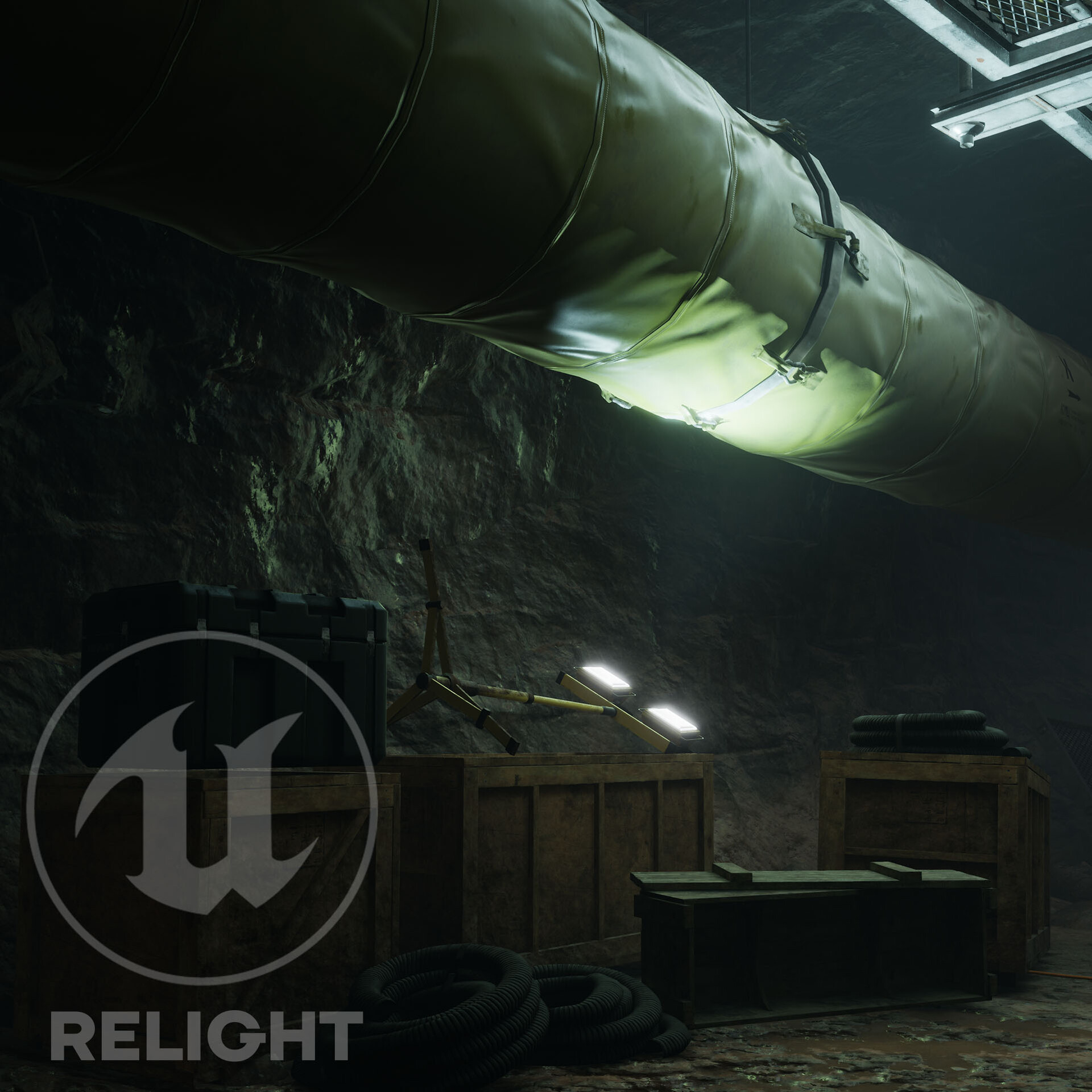 ArtStation - Underground Bunker - UE4 Relight