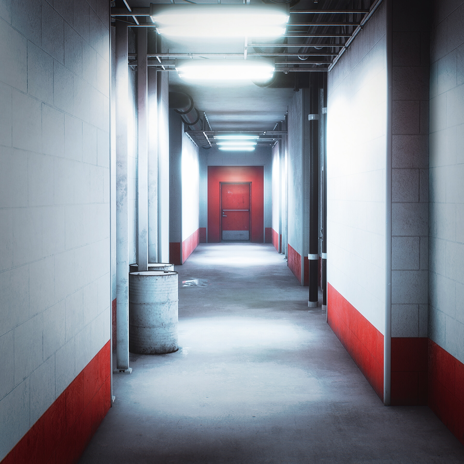 ArtStation - Mirror's Edge Scene (FAN ART) Props/ArtDump