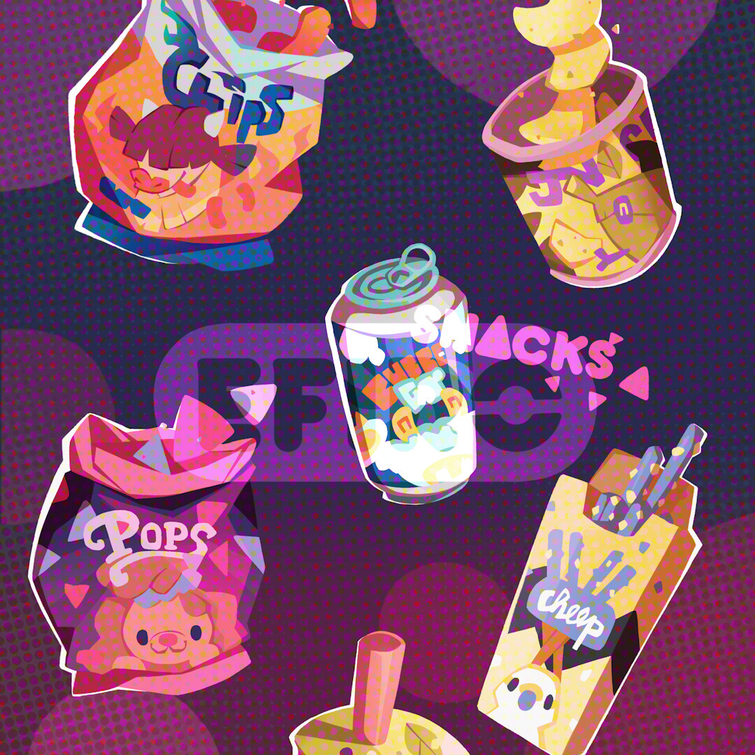 ArtStation - Efiro Snacks Prop design