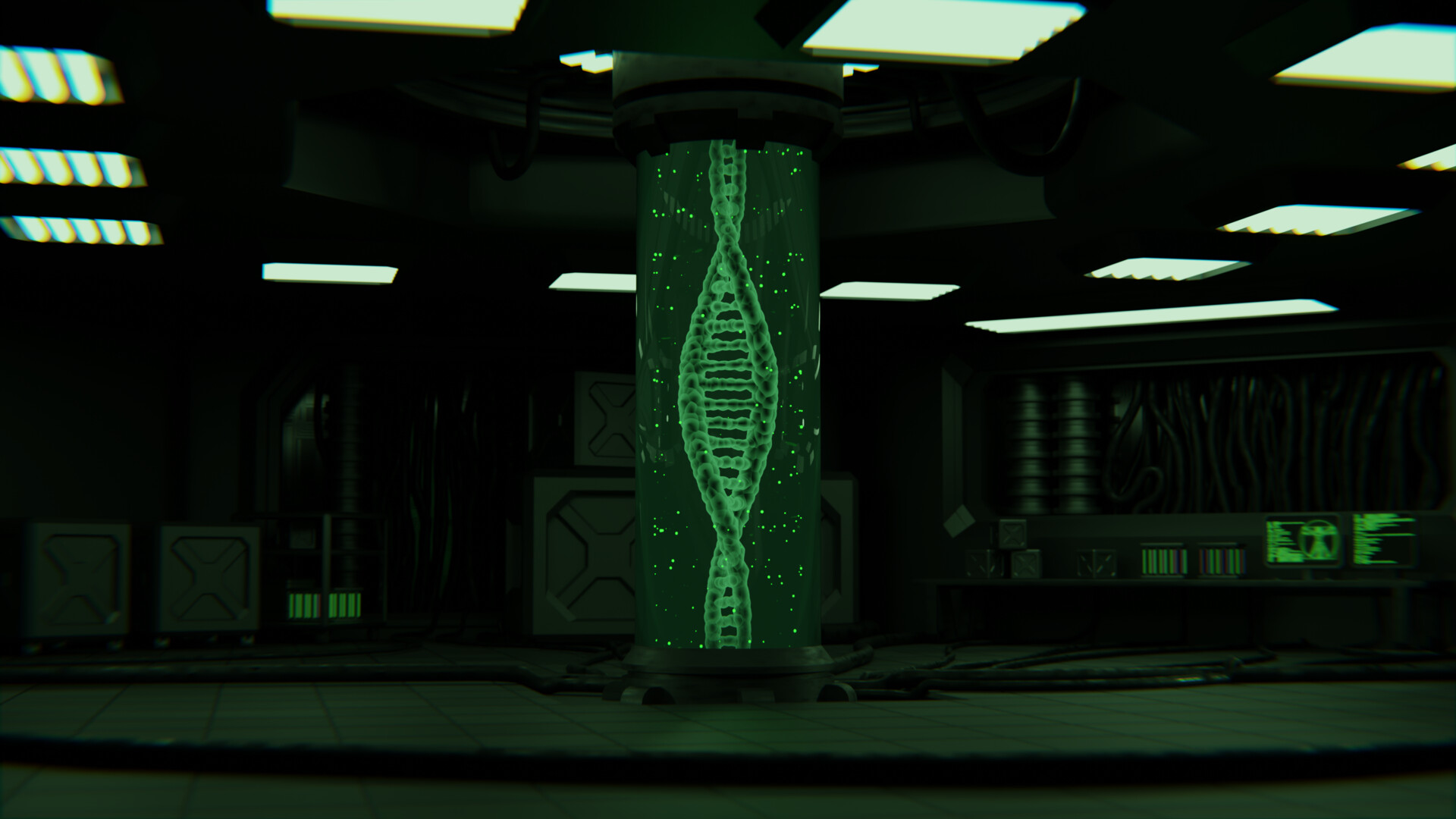 ArtStation - Scy-fi DNA laboratory