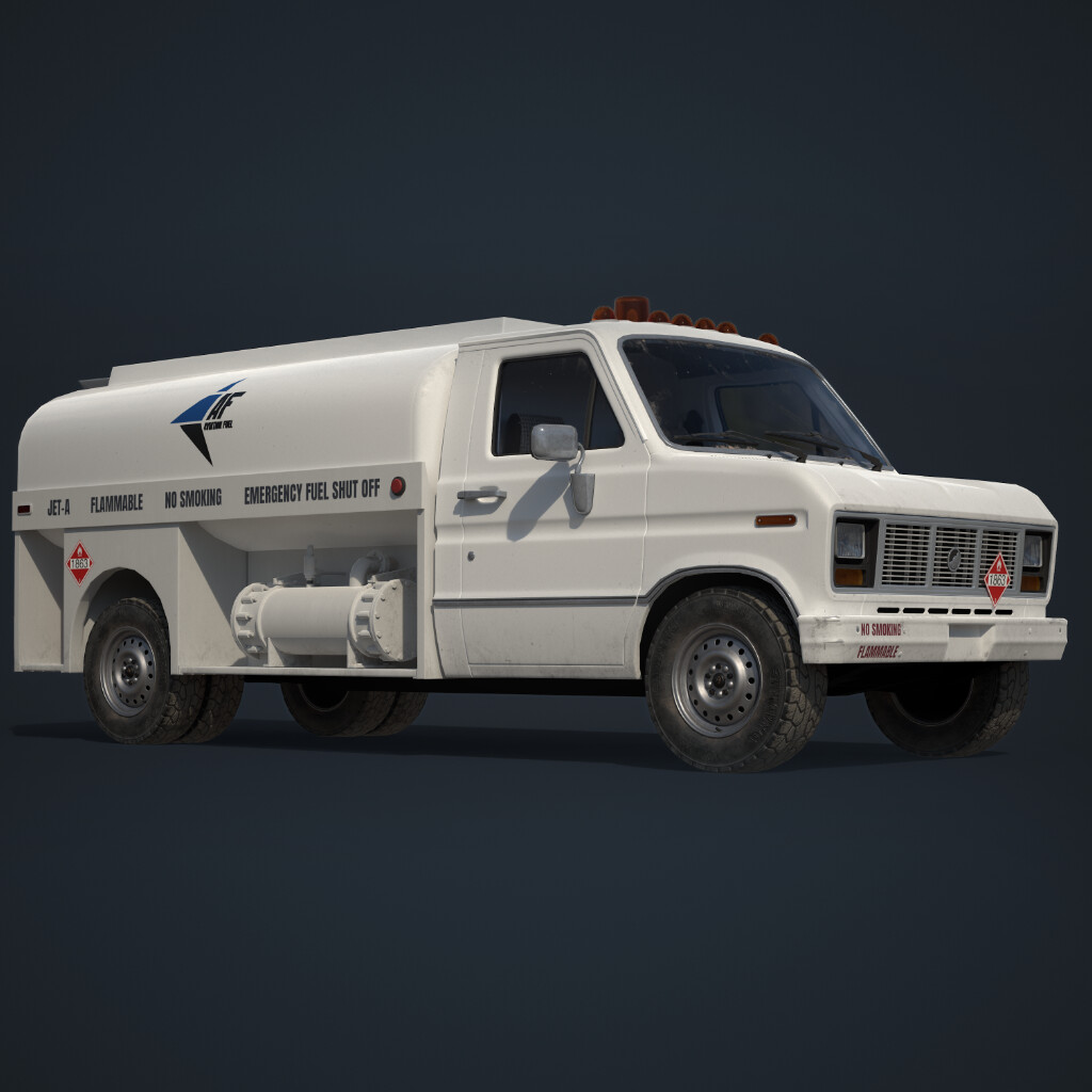 ArtStation - Aircraft refueller - Game ready asset