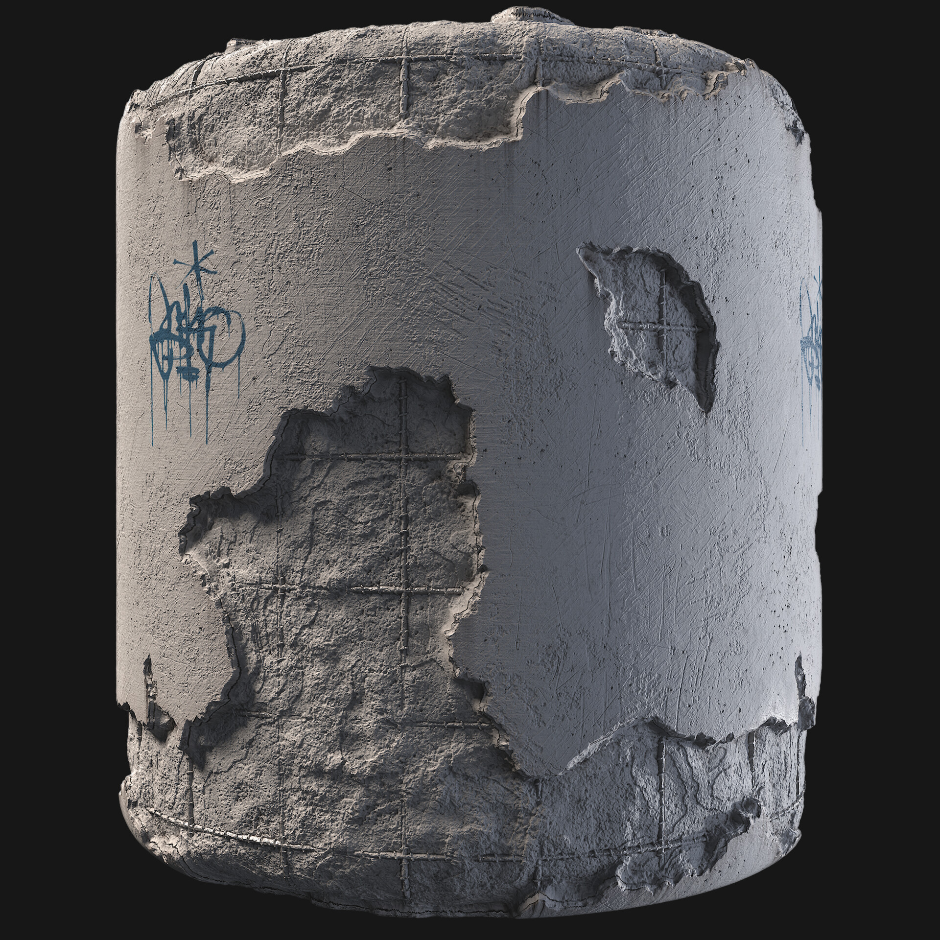 ArtStation - Reinforced Concrete - Substance Designer