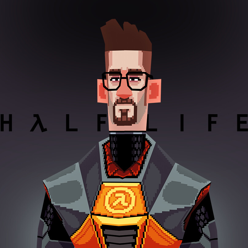 ArtStation - Gordon Freeman lowpoly