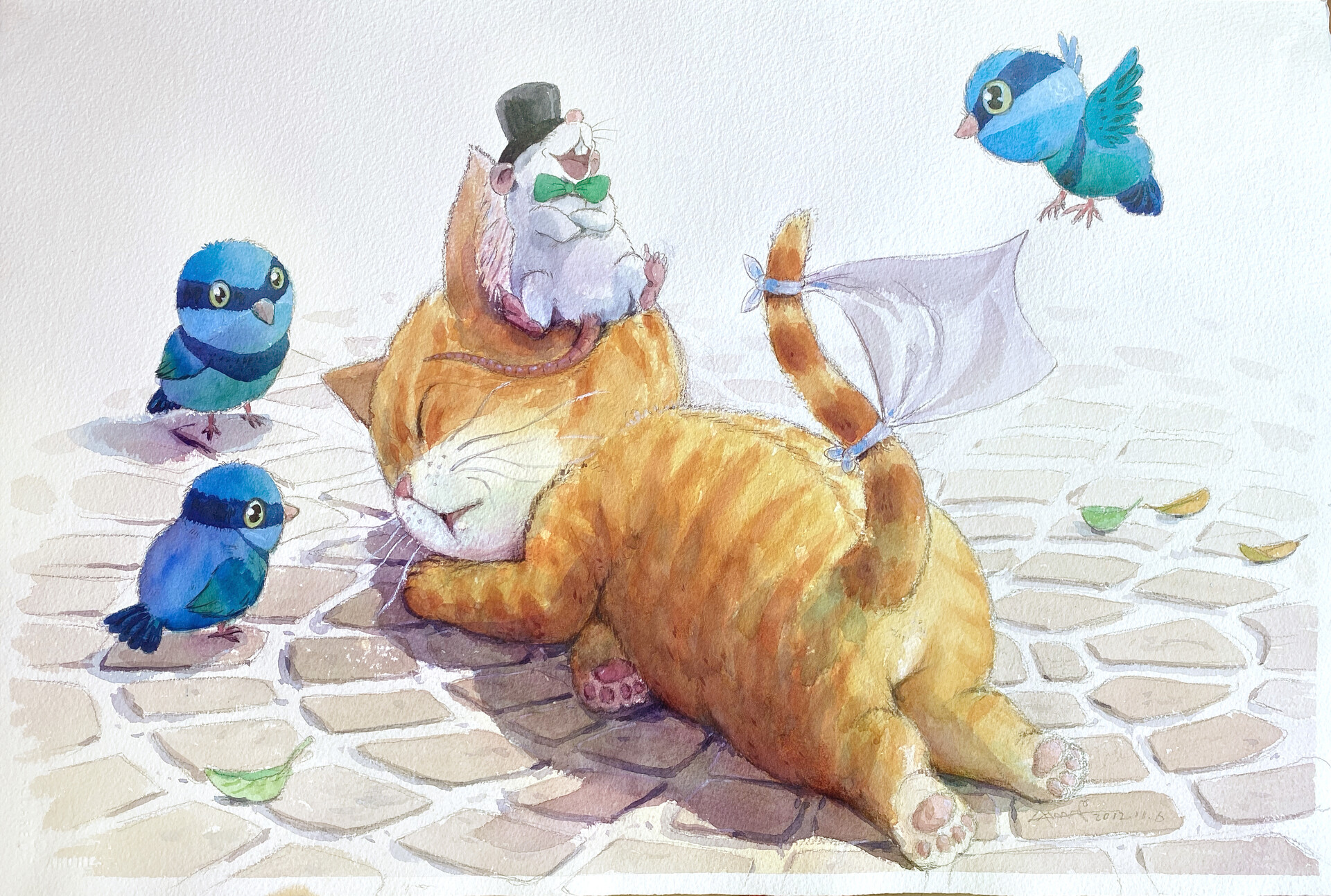 ArtStation - No help, this cat!