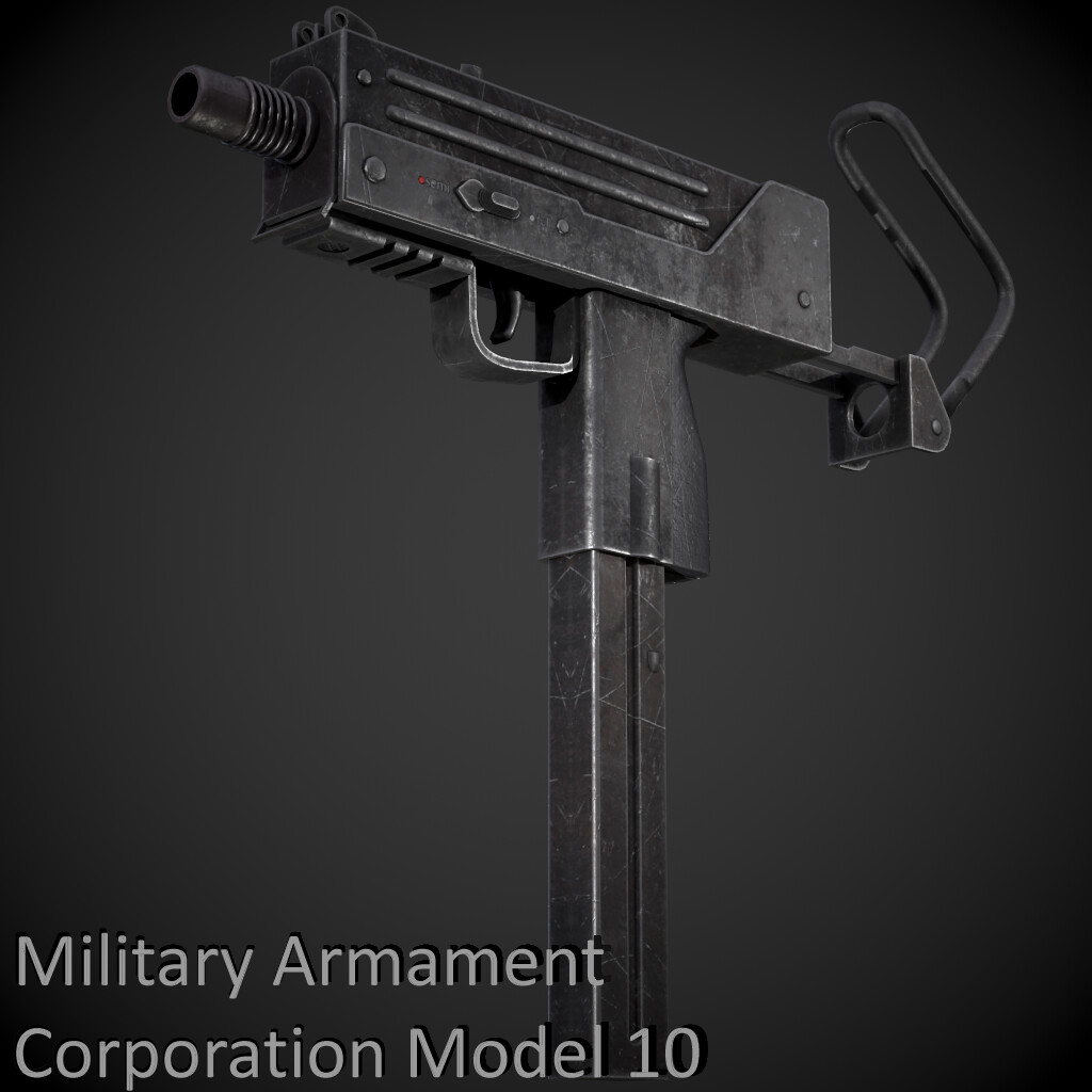 ArtStation - MAC-10 painted