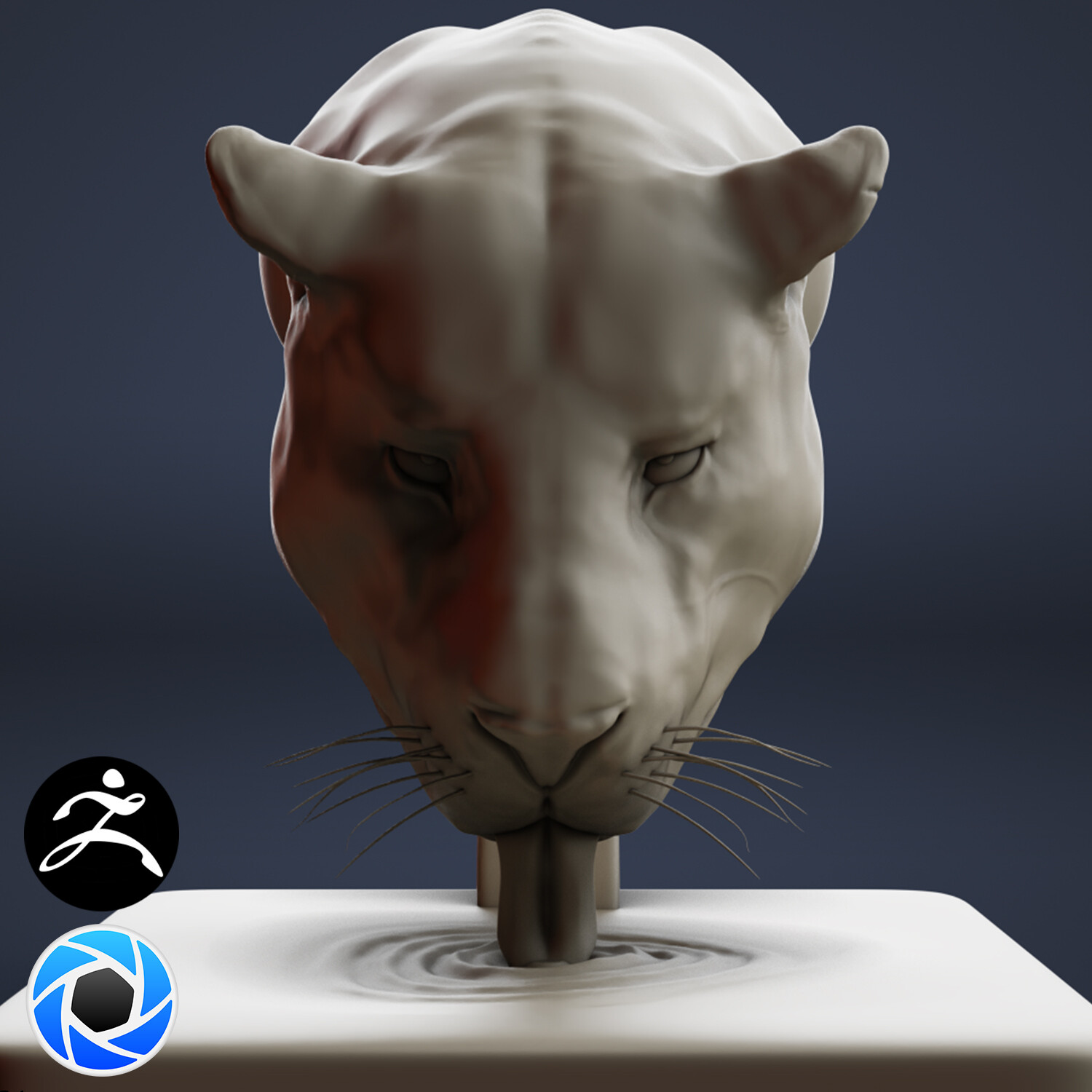 ArtStation - Head of the Tiger | Sculpt