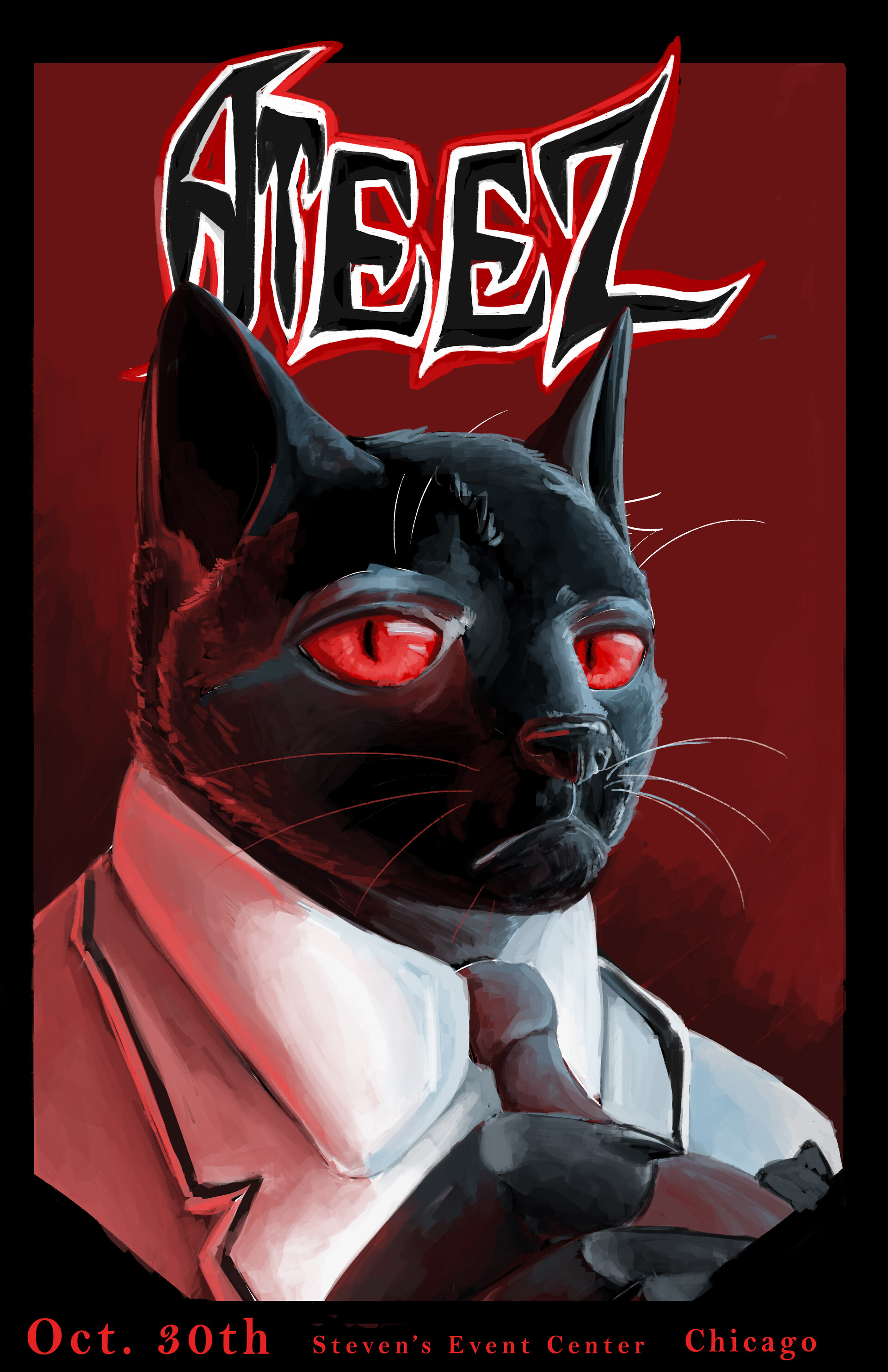 ArtStation - ATEEZ Gig Poster 1