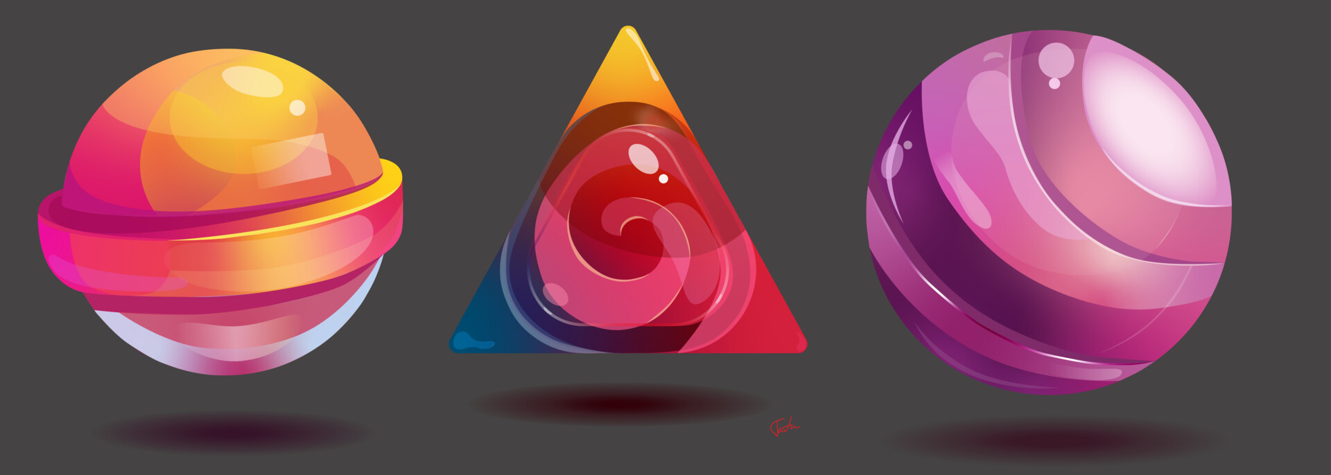 ArtStation - Candies. Candy elements.