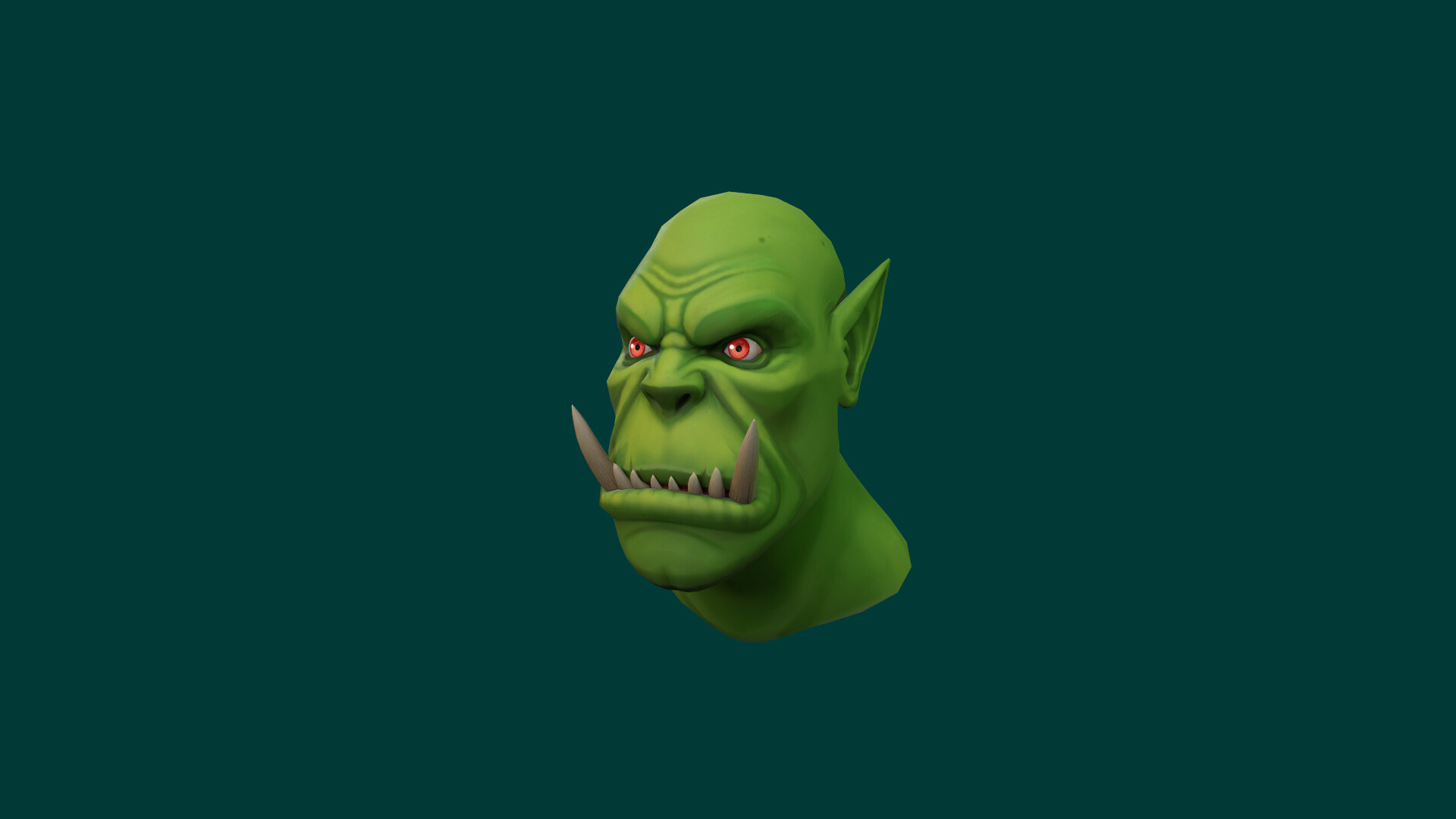 ArtStation - Stylized orc head - handpainted