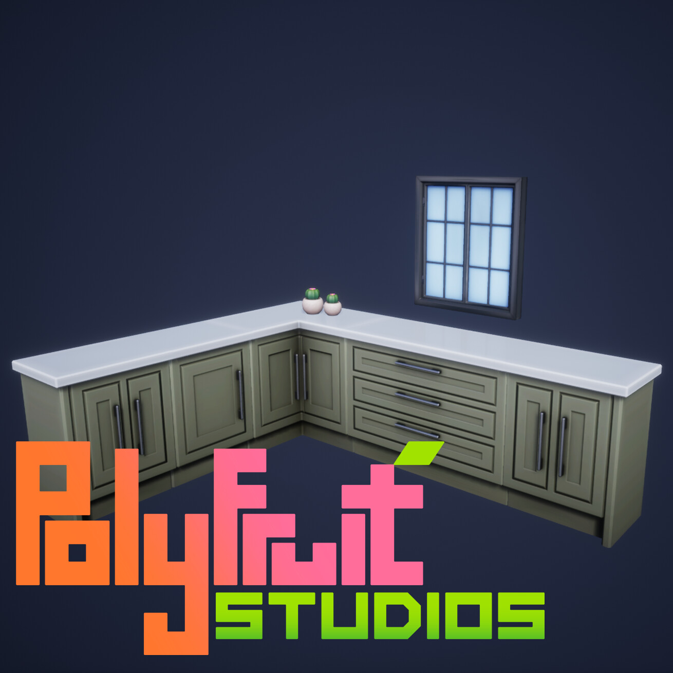 ArtStation - Kitchen Props - Poly Fruit Studios
