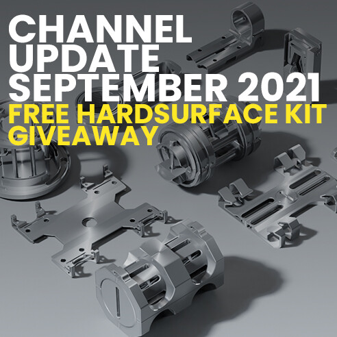 ArtStation - Channel Update September 2021 ∣ Free Hardsurface Kit Giveaway