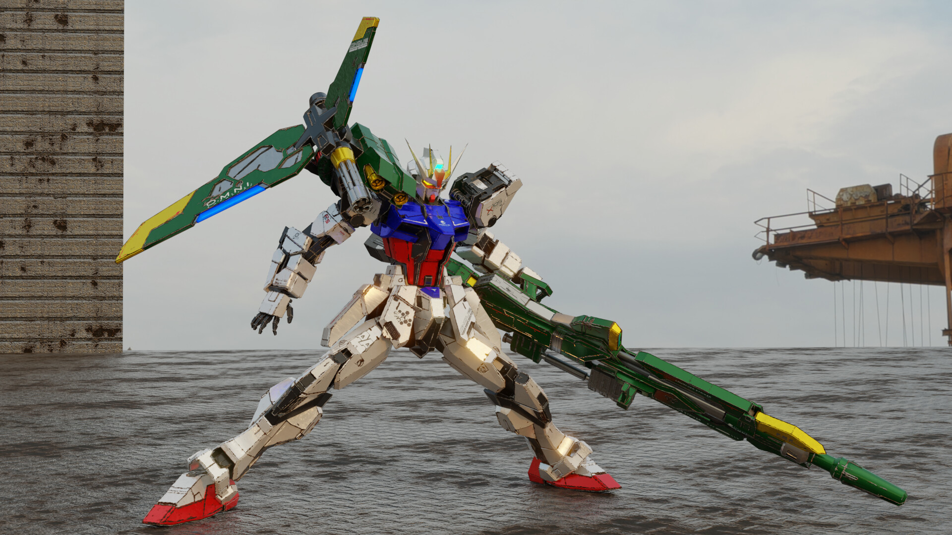 ArtStation - Launcher Strike Gundam