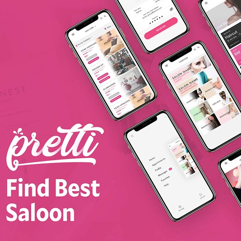 ArtStation - Pretti Saloon App Ui-UX Design