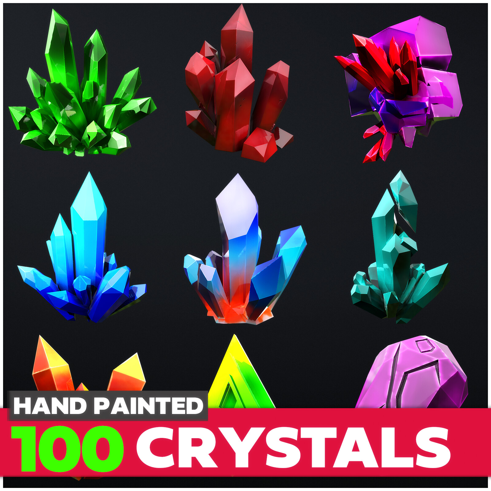 ArtStation - Stylized Crystal Collection