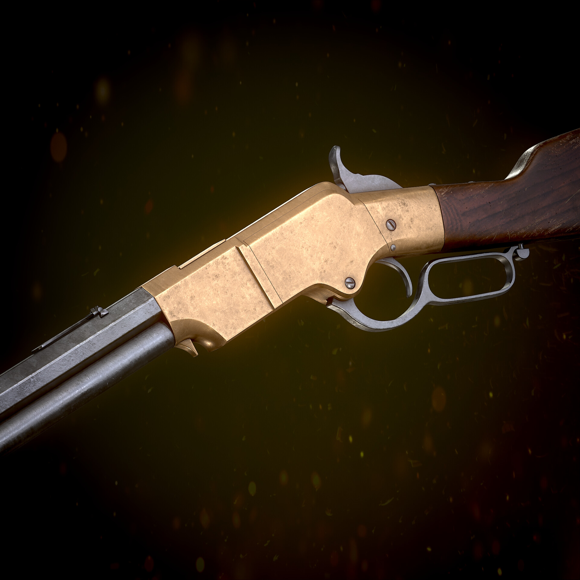 ArtStation - 1860 Henry Rifle