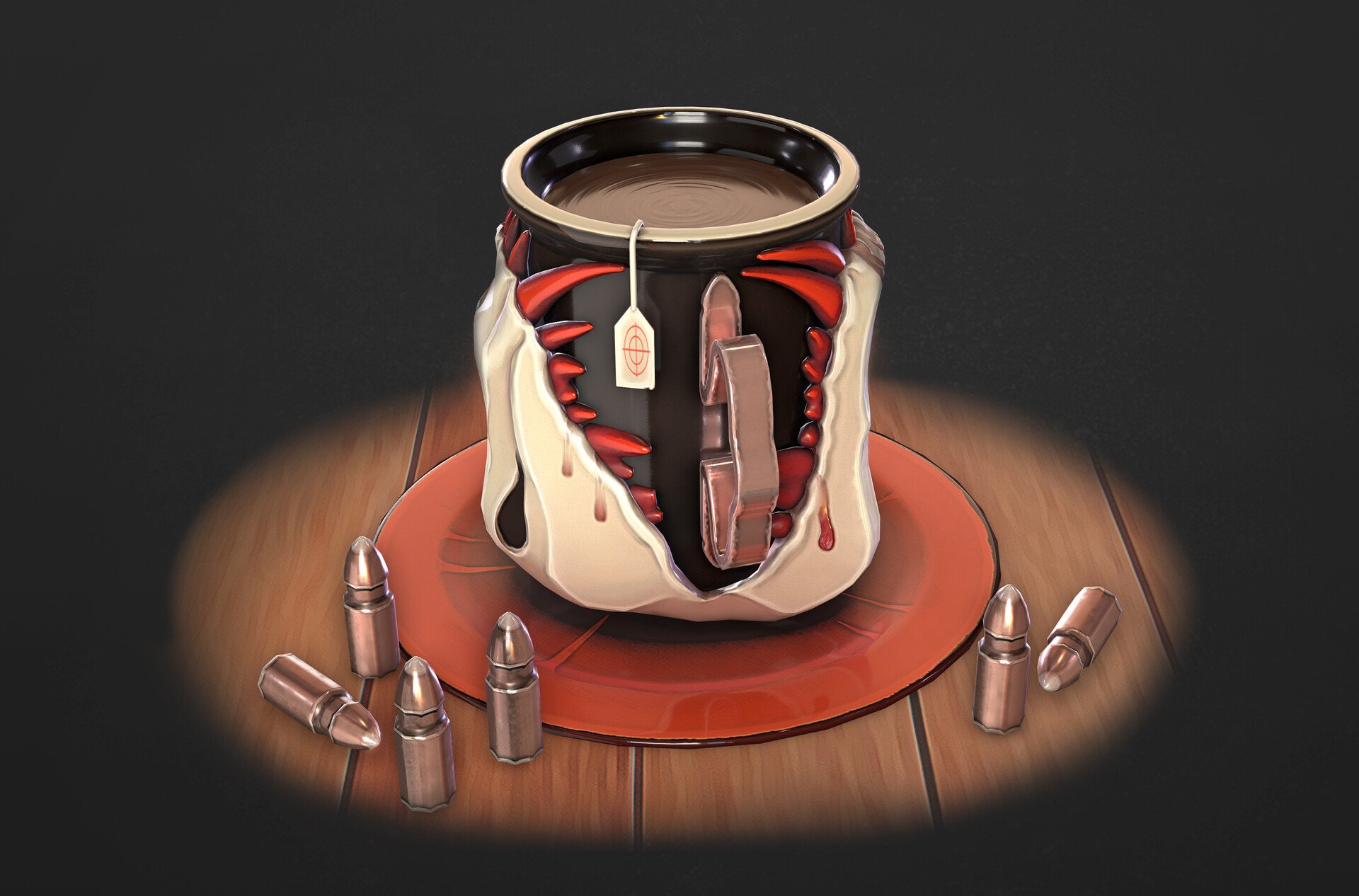 ArtStation - The Hunt Teacup: A TMA Fanart