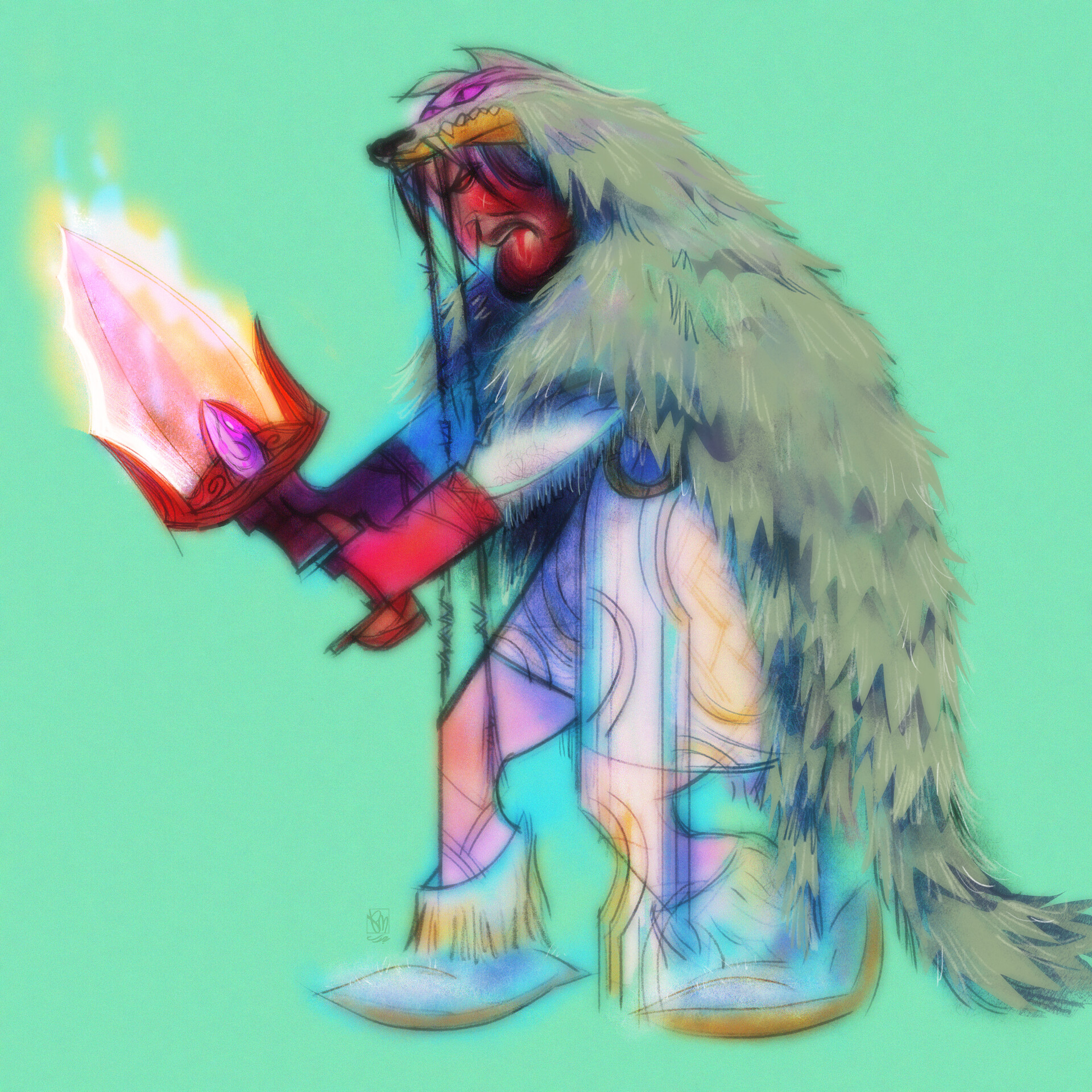 ArtStation - Wolf man