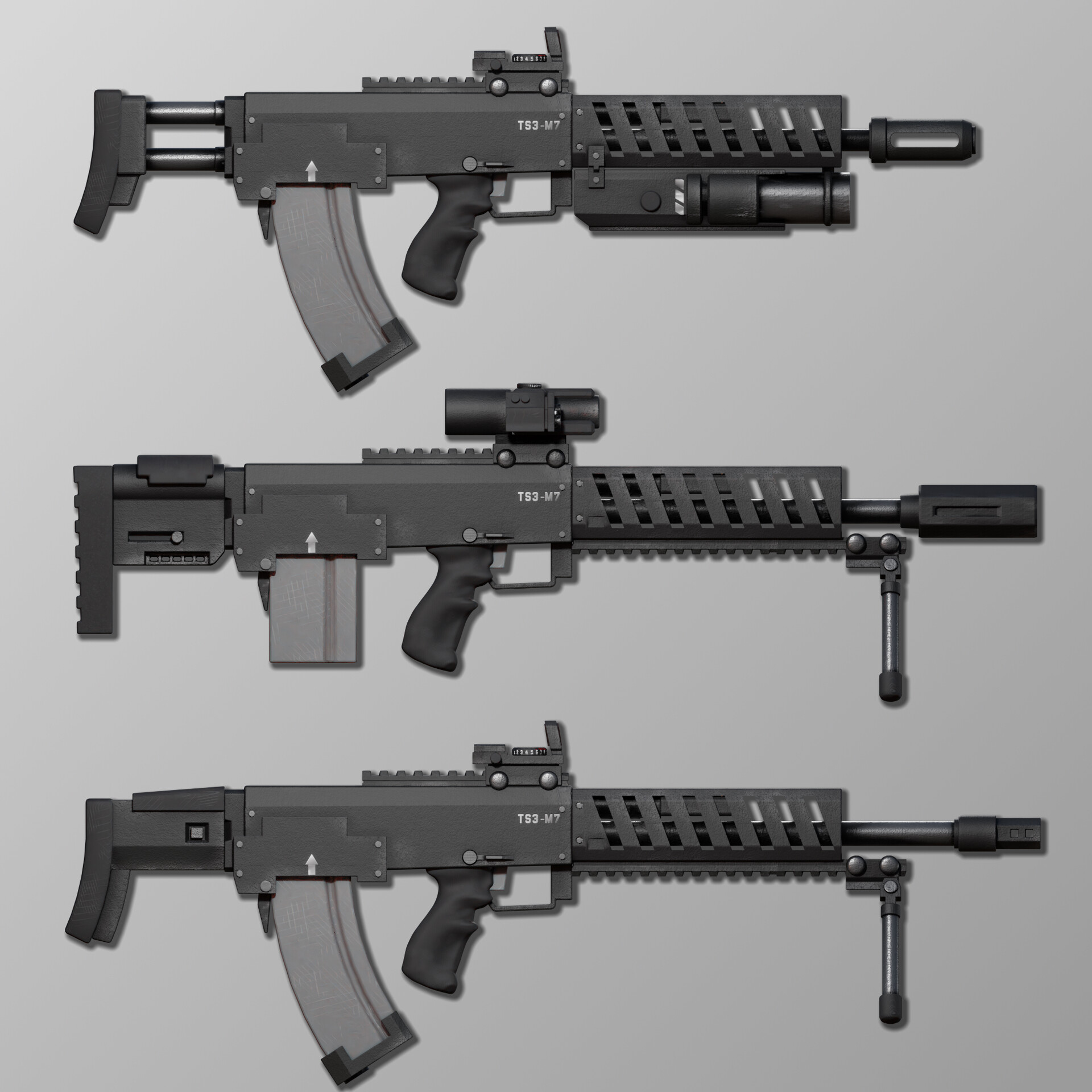 ArtStation - TS-3m7 Weapon System