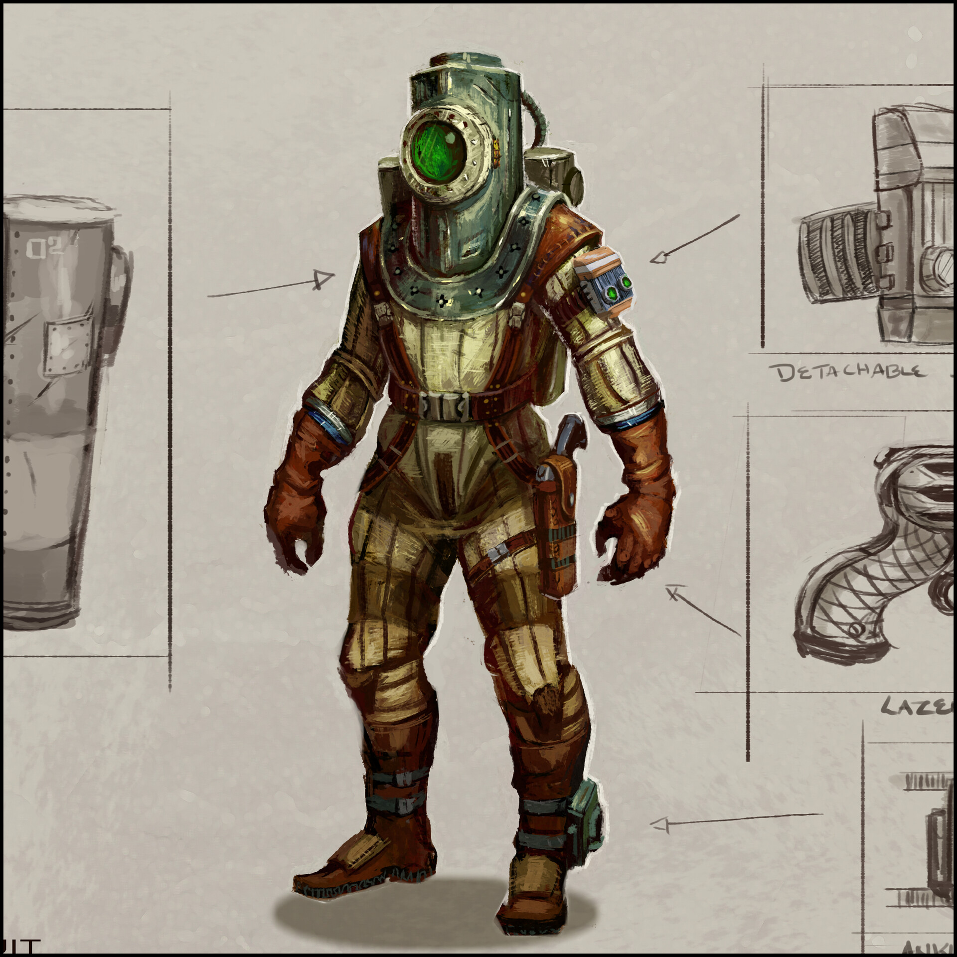David Simons - Retro Sci-fi EVA Suit Concept