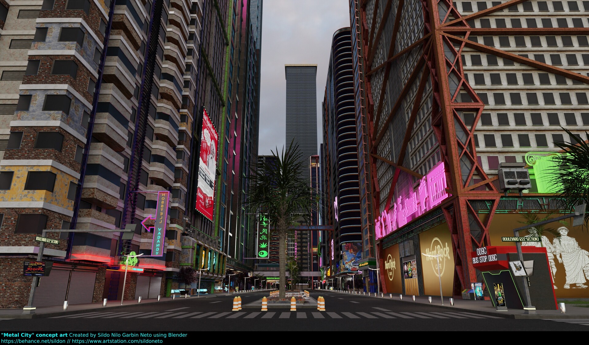 ArtStation - GAME ENVIRONMENT CONCEPT: Metal City