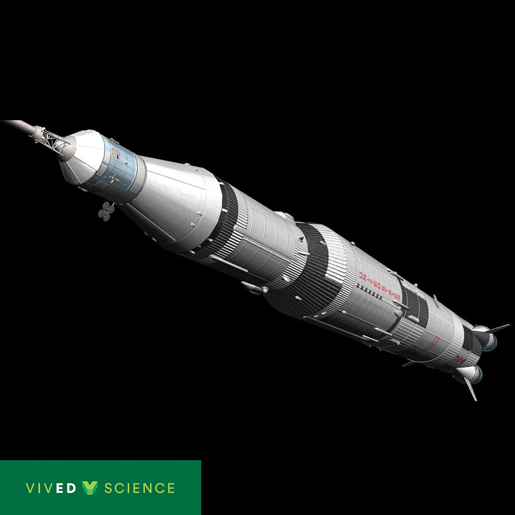 ArtStation - Cyber Science 3D - Saturn V Rocket