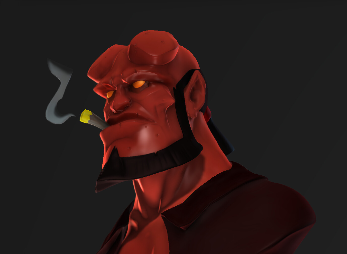 ArtStation - Hellboy Bust