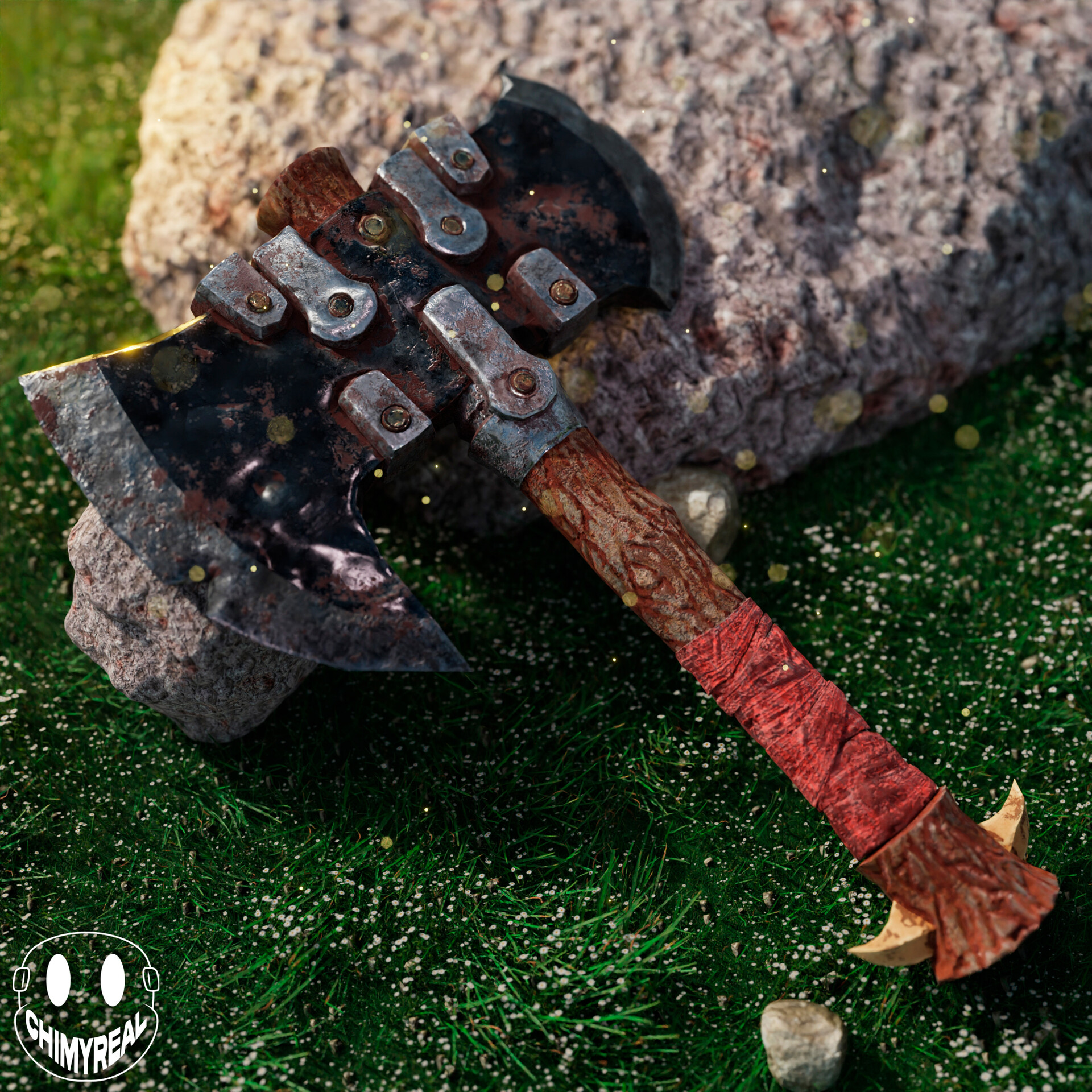 ArtStation - Abandoned battle axe