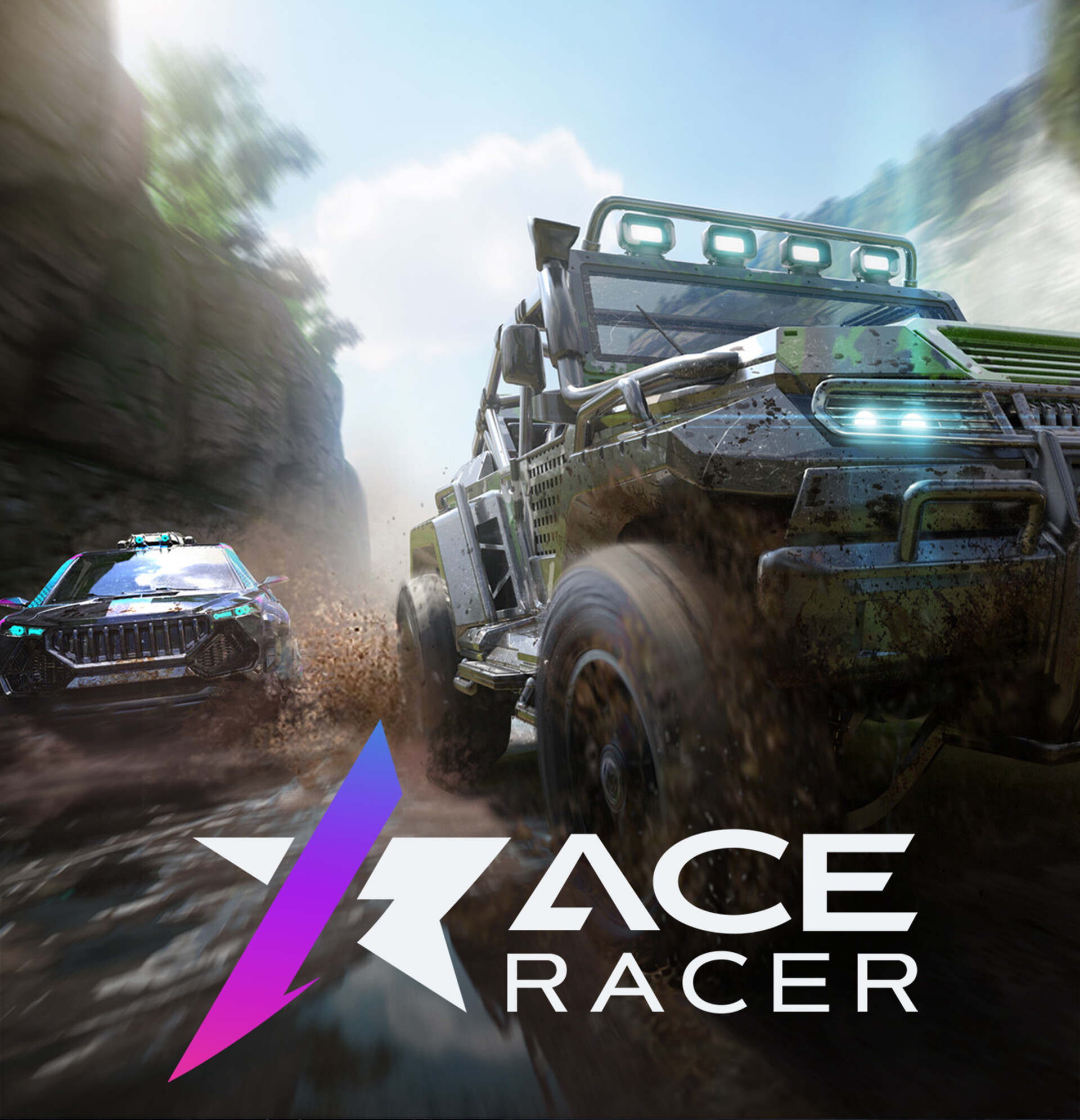 ArtStation - ACE RACER-Chasing in the canyon