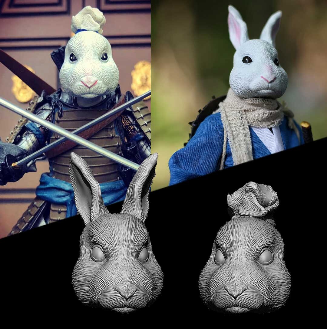 ArtStation - Rabbits Set (for 6 inch - 1:12 scale - custom action figures)