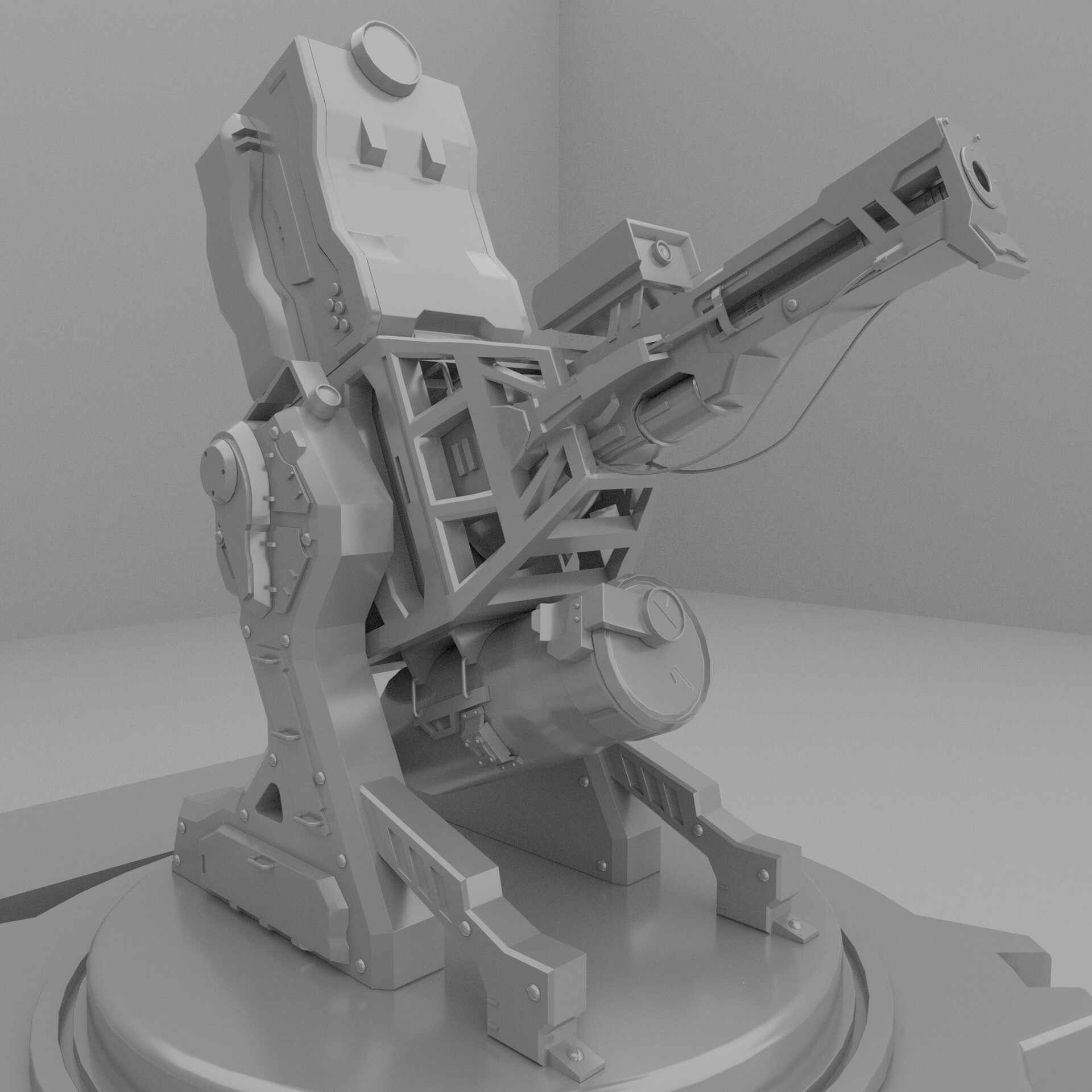 ArtStation - Gun_Turret