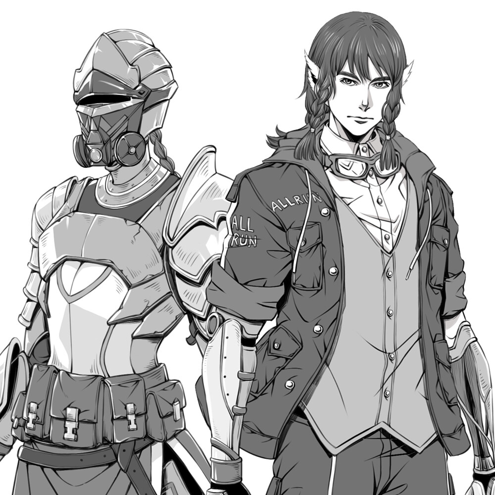 ArtStation - Monochrome Character Art