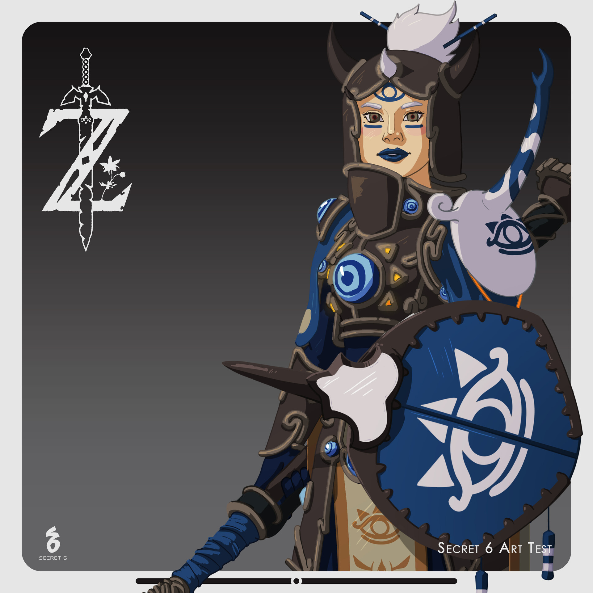 ArtStation - Side Sheika Zelda Botw