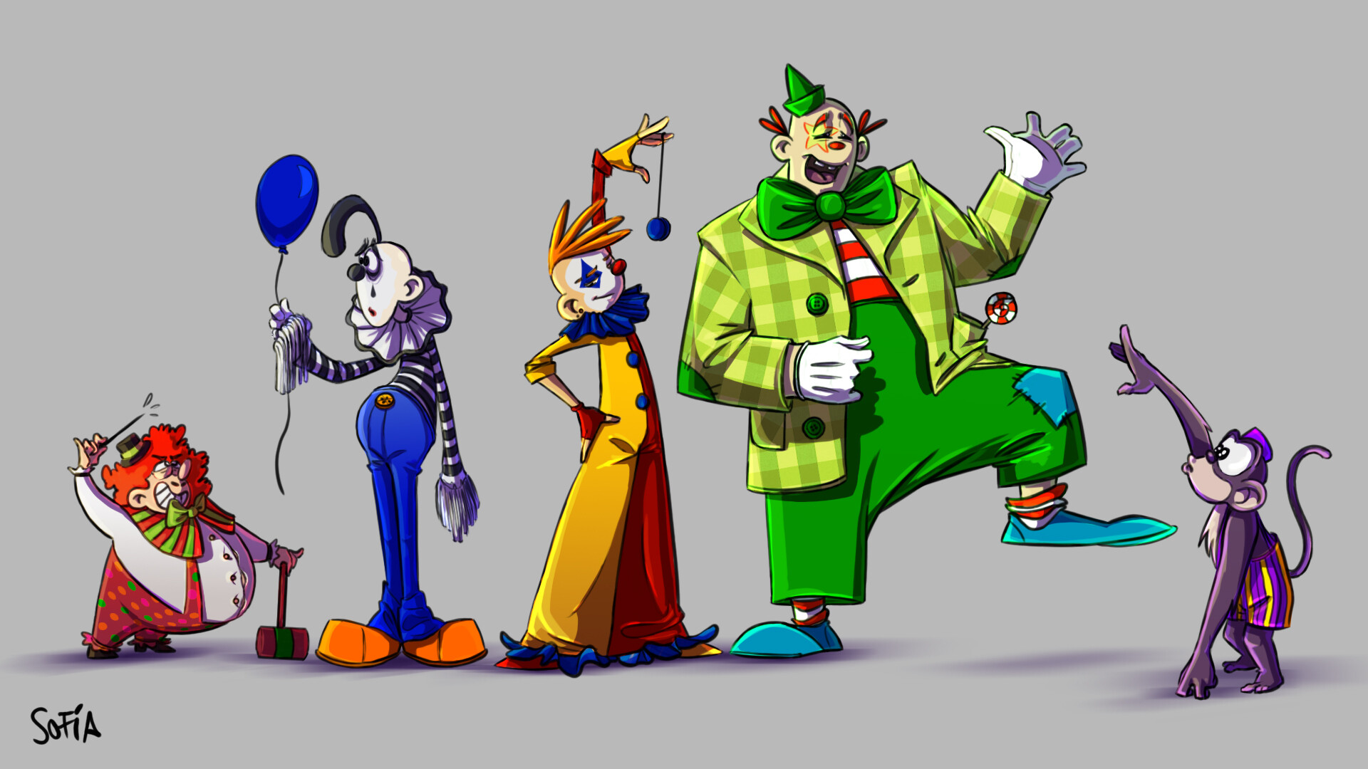 ArtStation - "CLOWNS" LINE UP