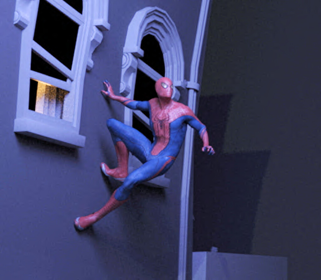 ArtStation - Spider-Man Jumping Off Wall (Animation)