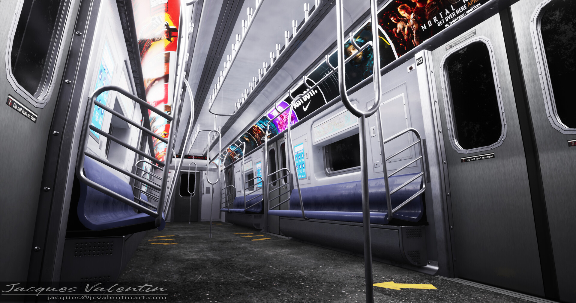 ArtStation - NYC R160 Subway Car - Final