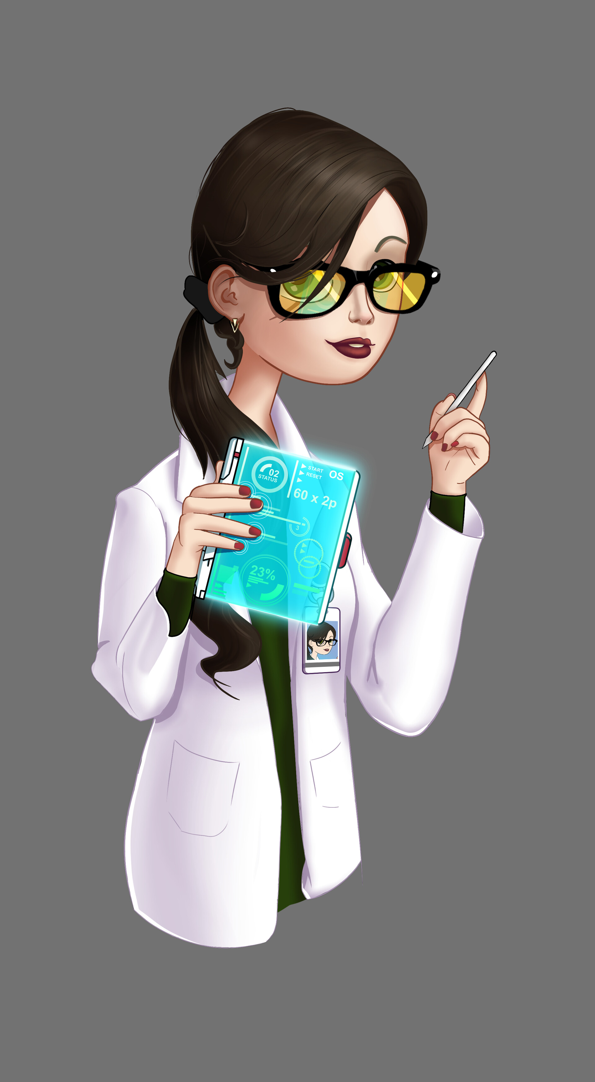 ArtStation - Research Scientist Girl | Kalyna Games