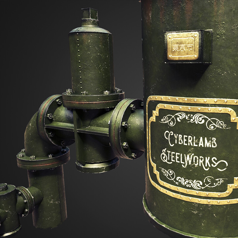 ArtStation - Water Pump (game asset)