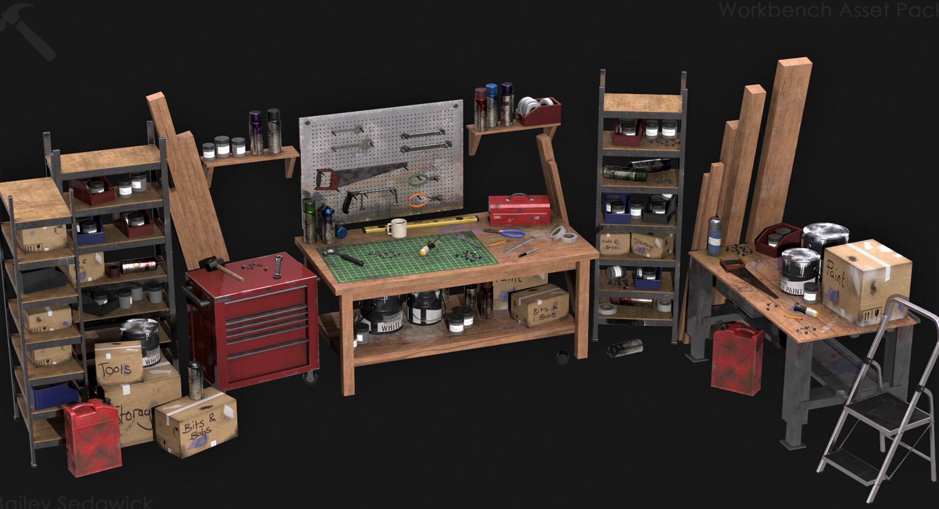 ArtStation - Workbench Asset Pack