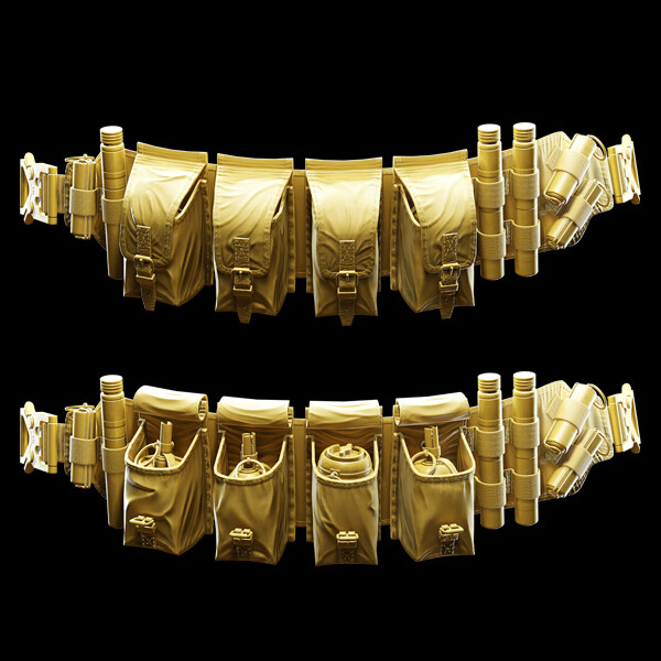 ArtStation - WIP ~ Grenadier Bandolier (Real Time)
