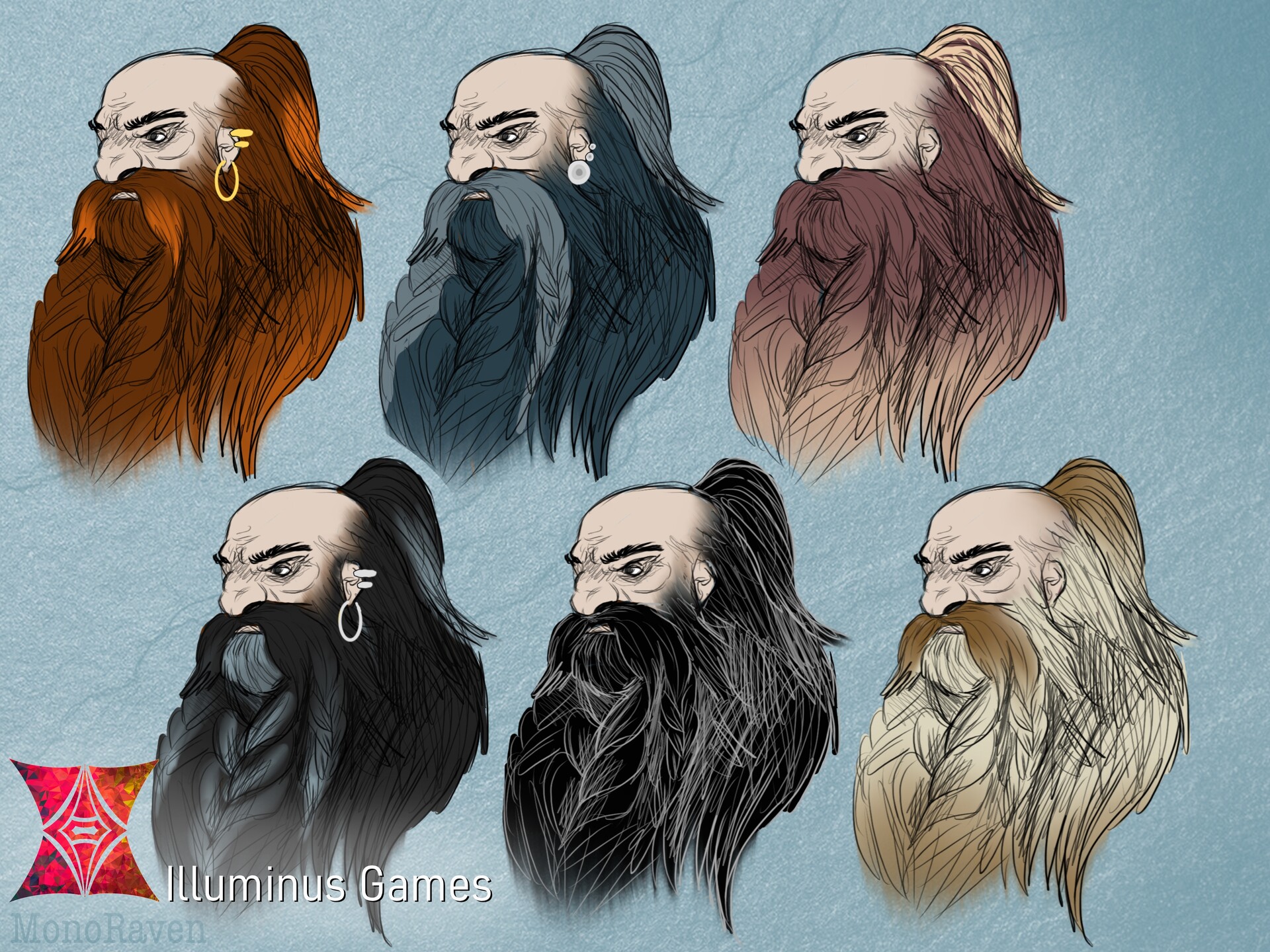 ArtStation - [ILLUMINUS GAMES] Dwarven sub-species concepts