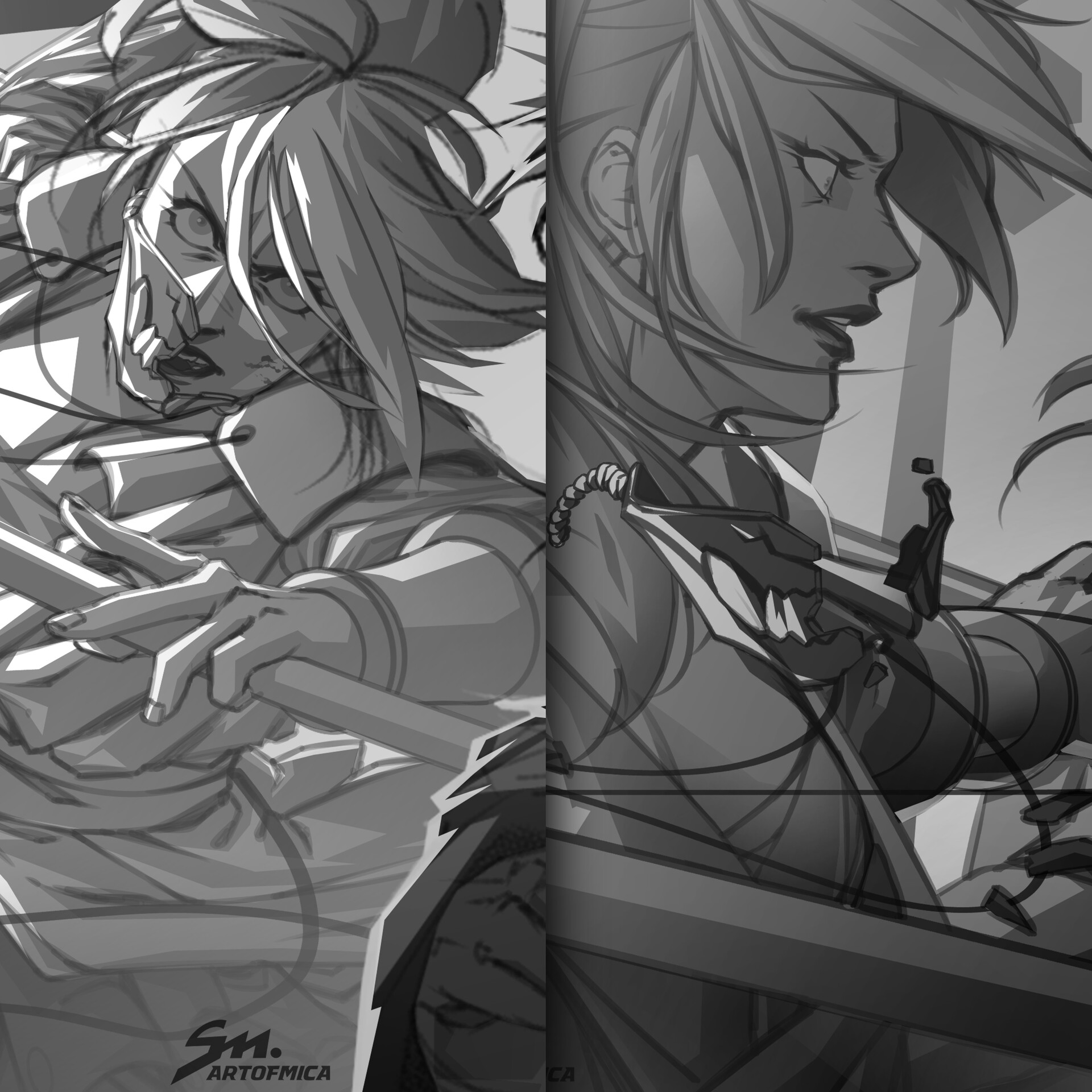 ArtStation - Sword fight - 01 - 02