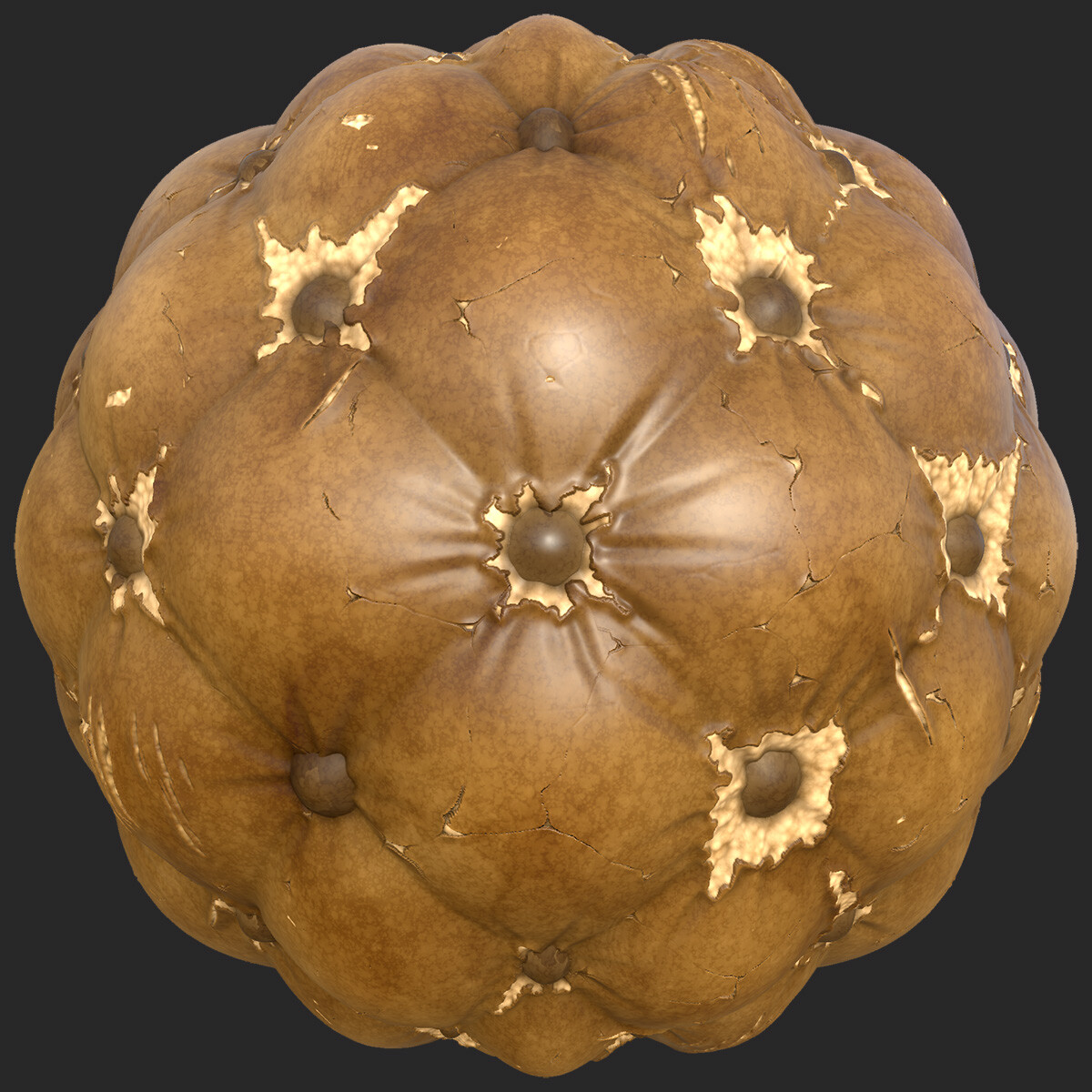 ArtStation - Highly Worn Chesterfield Leather Sofa Texture