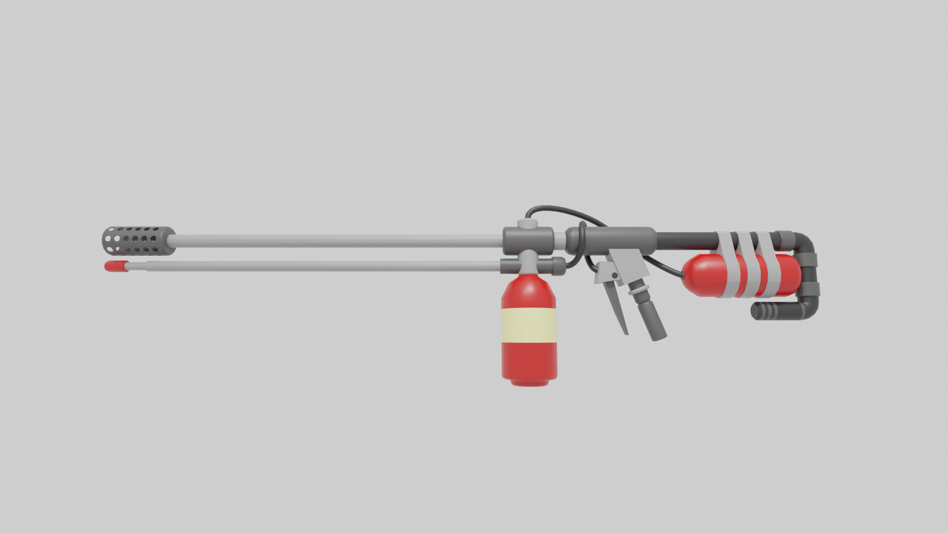 ArtStation - Low-Poly Flamethrower