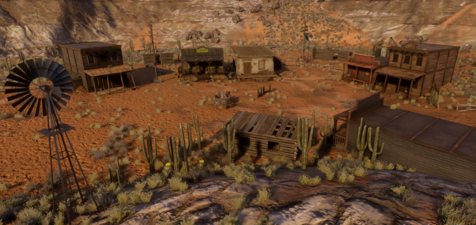 ArtStation - Wild West Frontier Town