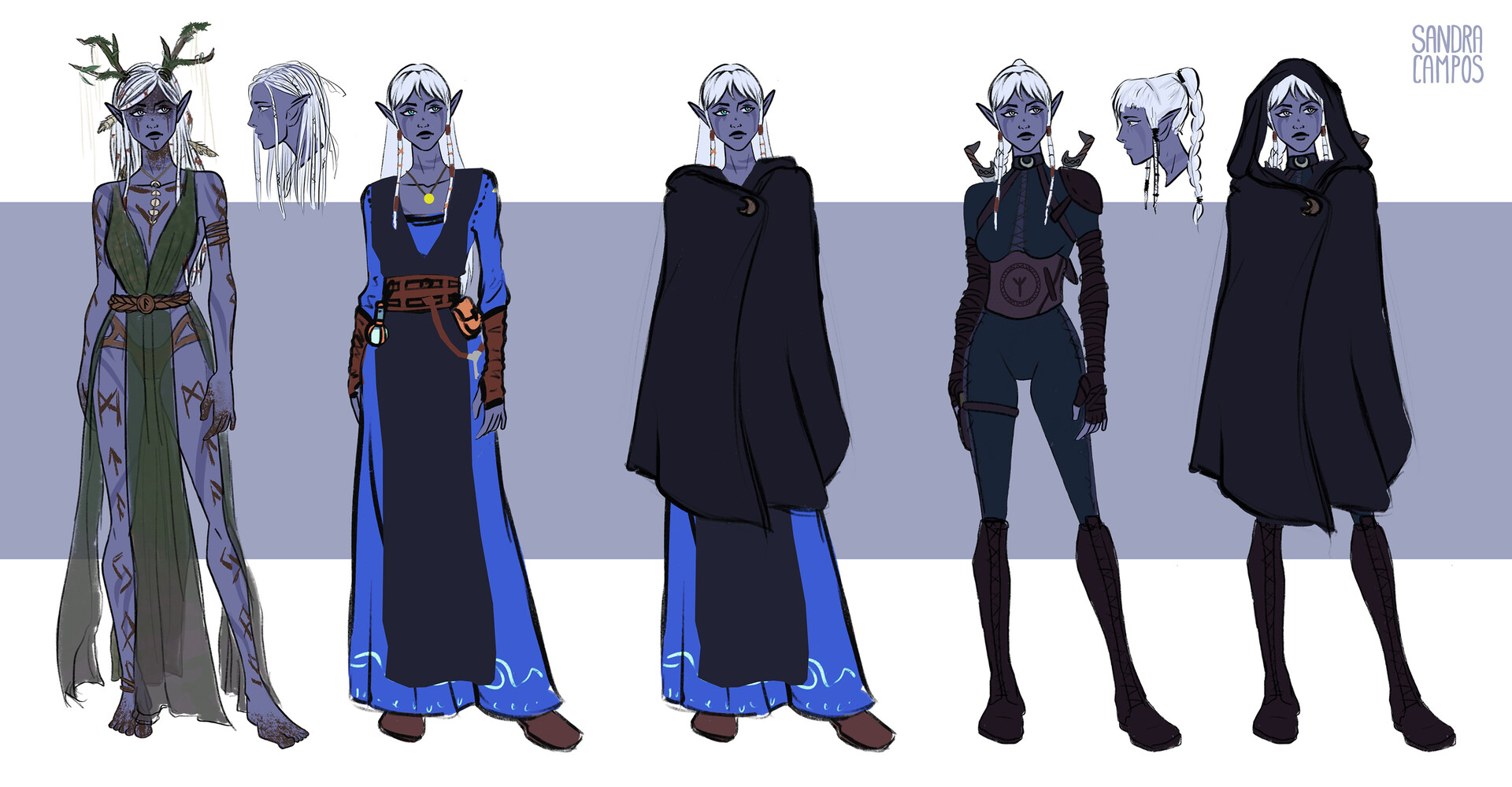 ArtStation - Visual Development - Character design | "Under the moon ...