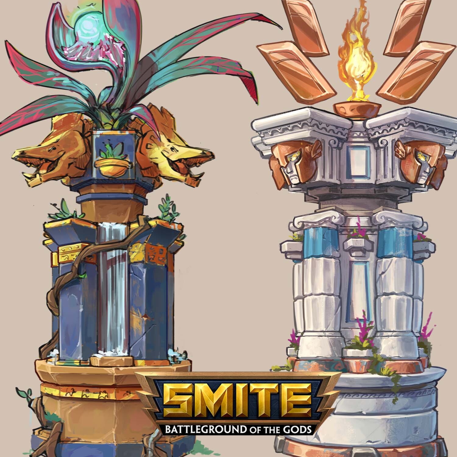 ArtStation - SMITE - Conquest S8 Towers